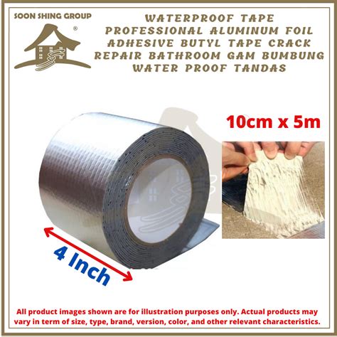 Anti Leakage Self Adhesive Waterproof Tape Butyl Tape Aluminum Foil