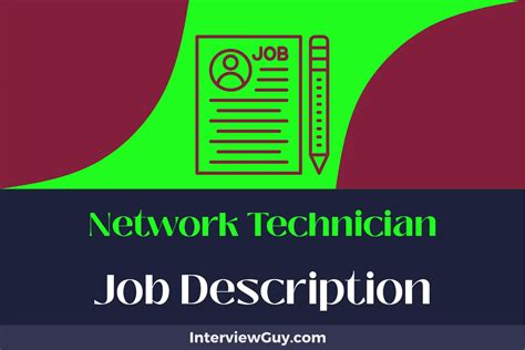 Network Technician Job Description [updated For 2025]