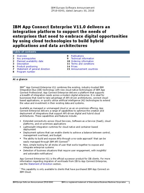 Ibm App Connect Enterprise V11 An Integration Platform For Embracing Digital Opportunities