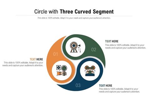 Circle With Three Curved Segment Powerpoint Templates Backgrounds