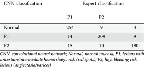 Confusion Matrix Of The Automatic Detection Versus Expert Classification Download Scientific