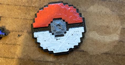 Pokeball Pixel Art By Eden Download Free Stl Model