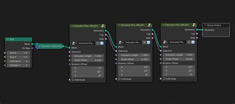 Geometry Nodes GN Controlling The Rotation Of An Extrusion And Aligning Its Normal To Normal