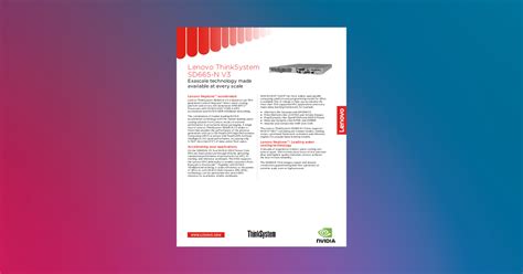 Lenovo Thinksystem Sd665 N V3 Datasheet Lenovo Press
