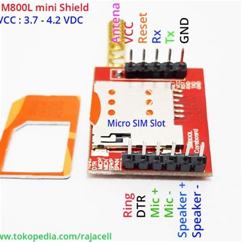 Jual Sim800l Gsm Gprs Module For Arduino Gsm Gprs Serial Modem Shield