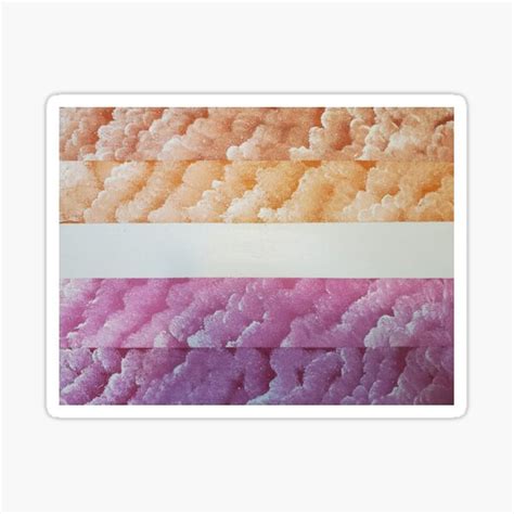 Fluffy Lesbian Pride Flag Sticker By Erikmbsart Redbubble