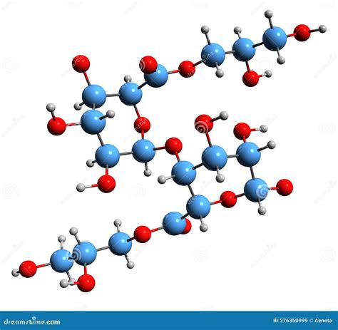 Propylene Glycol Molecular Structures 3d Rendering Structural
