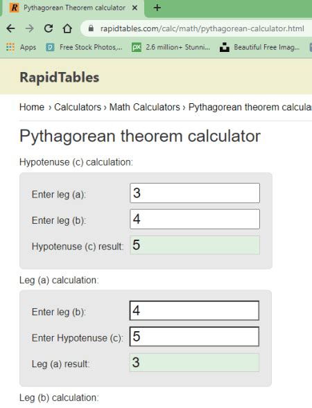 10 Best Free Online Pythagorean Theorem Calculator Websites