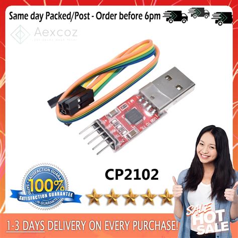🔥 Ready Stock Local Seller 🔥 Cp2102 Usb 20 To Uart Ttl 5 Pin Connector