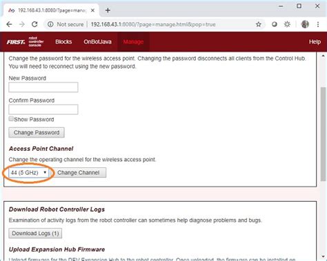 managing a control hub · ftctechnh ftc app wiki · github