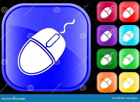 Icon Of Computer Mouse Stock Vector Illustration Of Equipment 5108704