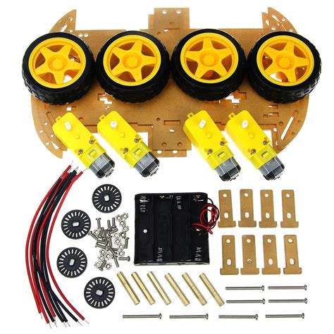 Arduino WD Smart Robot Car Chassis DC Motor Set In Pakistan