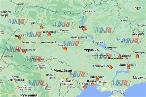 Опубликована карта новых ударов по объектам инфраструктуры Украины МК