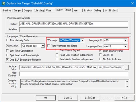 Stm32cubemx生成带freertos的工程 支持v6编译器 C混编cubemx C Csdn博客