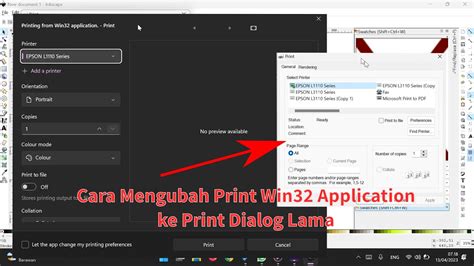 Cara Mengubah Print Win32 Application Ke Print Dialog Lama Windows 11