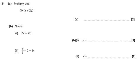Gcse Maths Topic Expanding Brackets Past Paper Questions Pi Academy