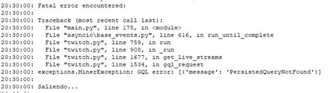 Persistedquerynotfound Gql Error · Issue 138 · Devilxd