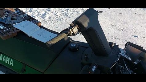 yamaha vk540v, регулировка натяжения приводной цепи - YouTube