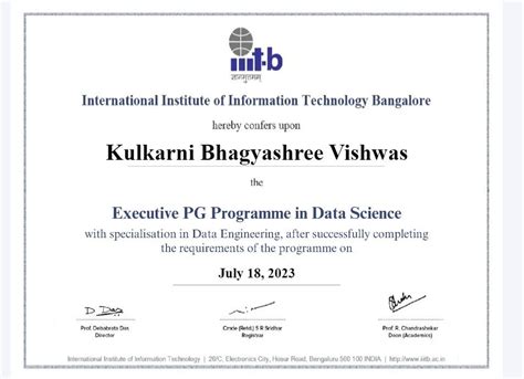 Bhagyashree Kulkarni On Linkedin Datascience Dataengineering Iiitbangalore Upgrad… 17