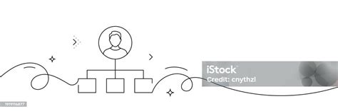 Continuous Line Drawing Of Hierarchy Icon Hand Drawn Symbol Vector