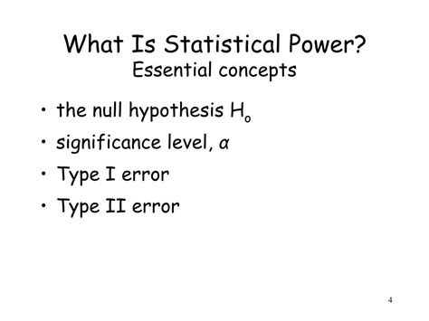 Ppt Statistical Power And Sample Size Calculations Powerpoint