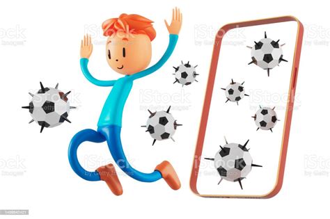 클리핑 경로를 가진 3d 소년 만화 캐릭터 3d 일러스트 레이터 스포츠 활동 운동 피트니스 운동 훈련 라이프 스타일 남자 플레이어 기술 Vr 야외 체육관 사이버 공간 개체