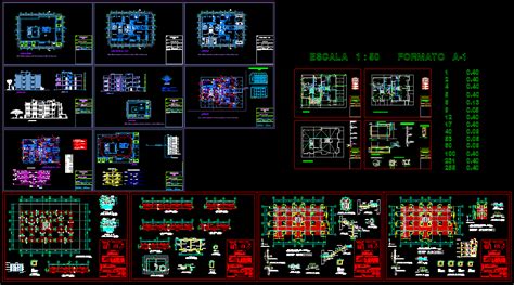 Multistory Apartments Cad Drawing Cadbull