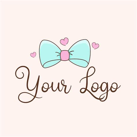 Premium Vector Cute Logo Ribbon Vector