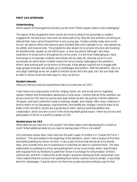 Cas Interview Answers Pdf Thought Learning