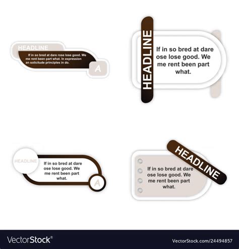 Free Infographics Template Four Options With Paper Vector Image Nohat Cc