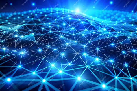 Futuristic Neural Mesh Abstract 3d Illustration Premium Ai Generated