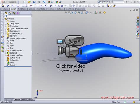 SolidWorks Video Tip Layout Sketches And Planes RickyJordan