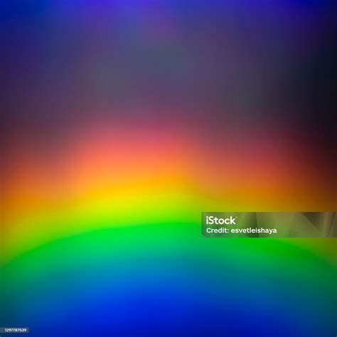 흐린 밝은 무지개 빛 굴절 효과 사진 및 자연 광 효과 대 한 빛 벽 그림자에 유기 대각선 홀로그램 플레어를 모형 트렌디한 크리에이티브 그라데이션 0명에 대한 스톡 사진 및