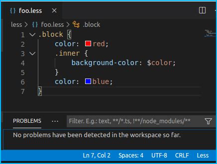 Less Property Gives Error Issue Microsoft Vscode Css Languageservice GitHub