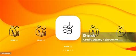 돈 세트 아이콘입니다 수입 지불 거래 은행 분석 수입 돈 가방 청구서 달러 블랙 회계 개념 아이콘이있는 인포 그래픽 타임 라인 및 비즈니스를위한 5 단계 벡터 라인 아이콘