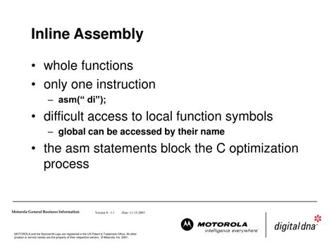 Ppt C Optimization Techniques For Starcore Sc140 Powerpoint