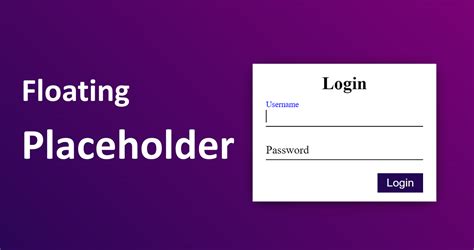 Simple Floating Placeholder In Html And Css By Maketechstuff Medium