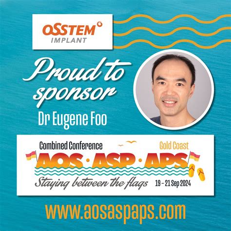 We Are Thrilled To Announce That Osstem Implant Is A Proud Supporter Of The Combined Conference