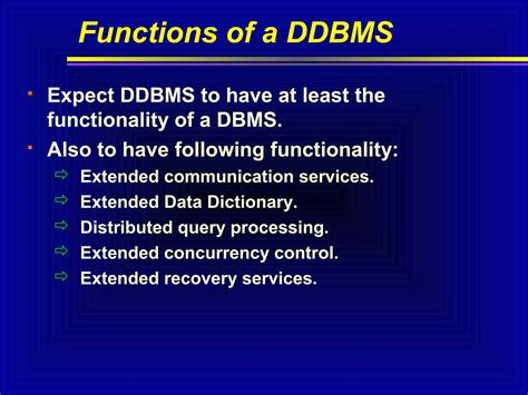 Distributed Database System Ppt