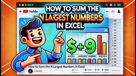 How To Sum The N Largest Numbers In A Range In Excel Quick And Easy
