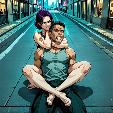 Gym Girl Chokes Out Thief In The Street 2 By Igwtm On Deviantart