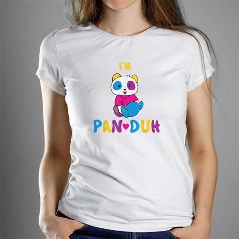 Premium Im Pan Duh Pansexual Panda Rainbow Lgbt Pride Shirt Kutee