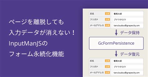 ページを離脱しても入力データが消えない！inputmanjsのフォーム永続化機能 Mesciusdevlog メシウス株式会社