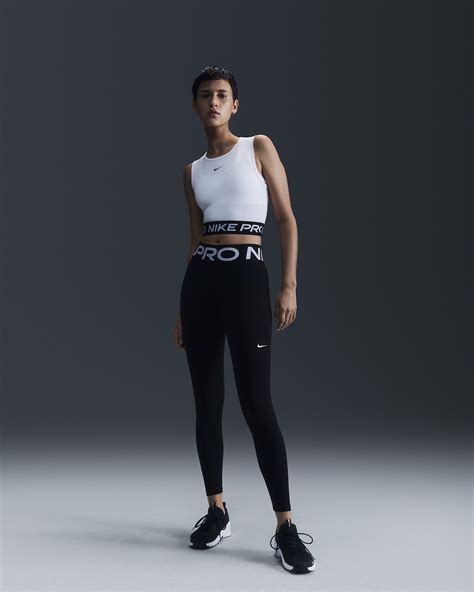 Nike Pro Womens Dri Fit Cropped Tank Top