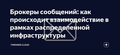 Брокеры сообщений как происходит взаимодействие в рамках распределенной инфраструктуры