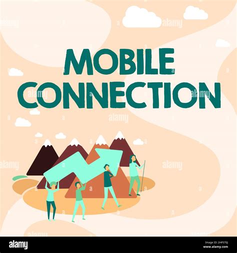 Sign Displaying Mobile Connection Internet Concept Secure Universal Login Solution Using Mobile