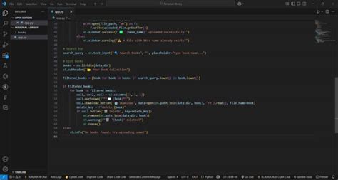 Python Streamlit Webapp Personallibrary Coding Learning Fakiha Khalid