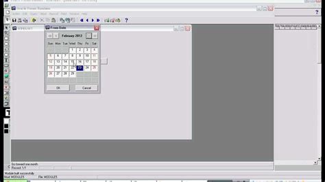 Calendar On Oracle Forms 6i Youtube