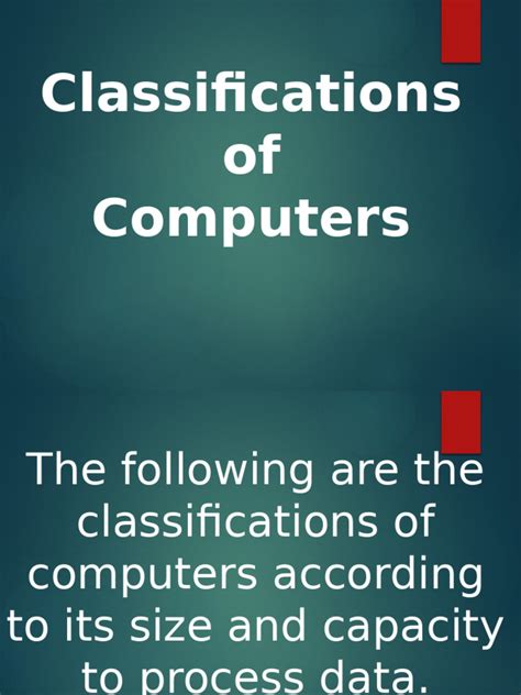 3 Classifications Of Computers 2 Pdf