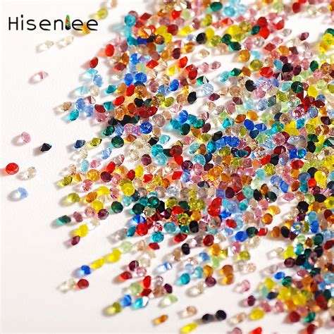 2880 шт упак 1 1 мм Мини крошечный прозрачный с украшением в виде кристаллов не для горячей